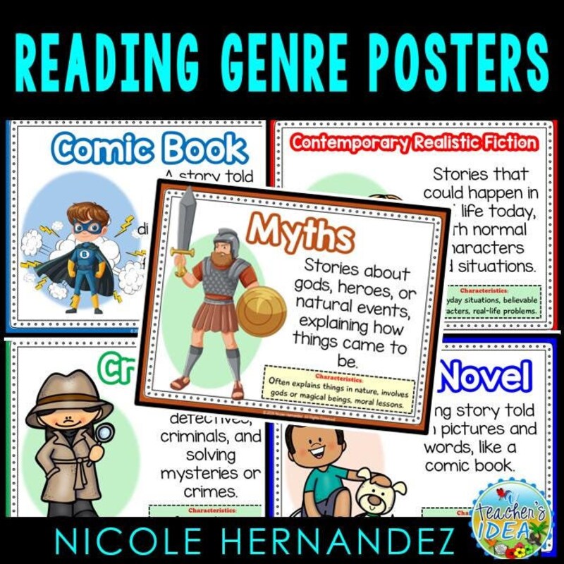 Library Genre - Etsy