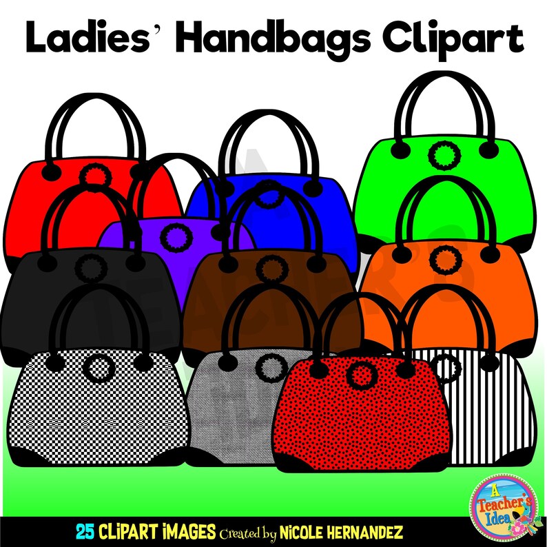 Ladies Handbags Clipart for Commercial Use, Digital Clipart, Png Images ...