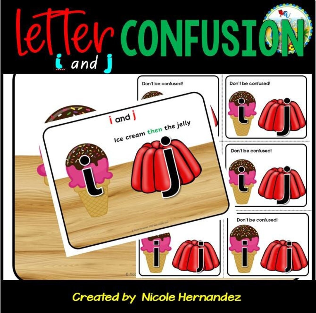 Letter Confusion Posters I and J, Letter Reversal Posters, Classroom ...