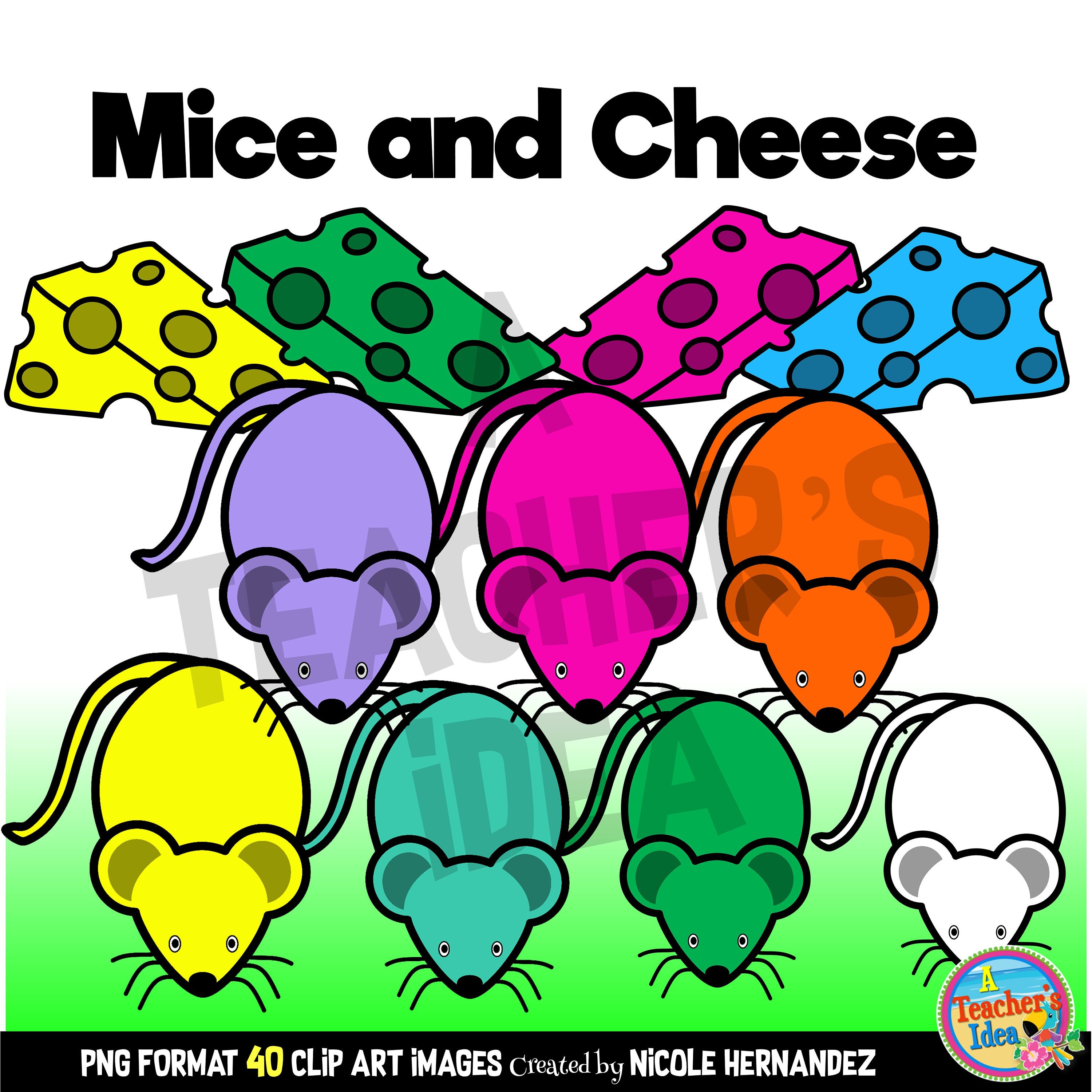 Mouse Clipart, Mice Clipart, Cheese Clipart Commercial Use, Digital ...