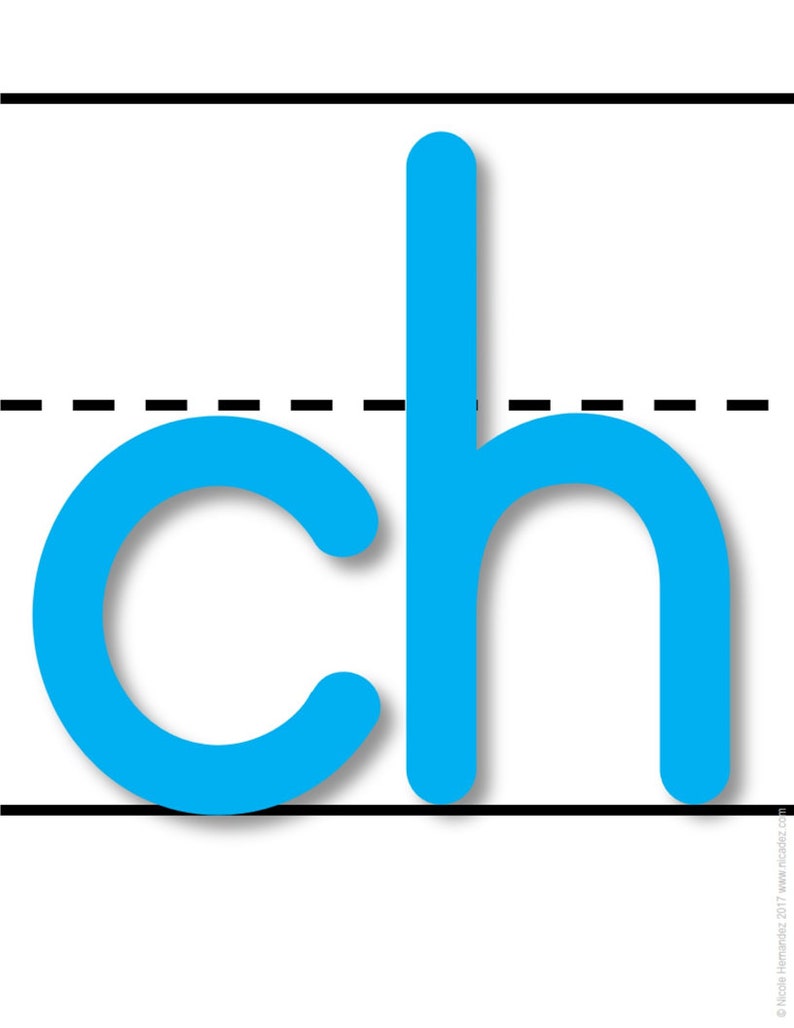 Consonant Digraphs Letter Cards - Etsy