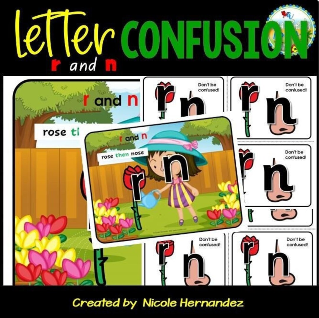Letter Confusion Posters R and N, Letter Reversal Posters, Classroom ...