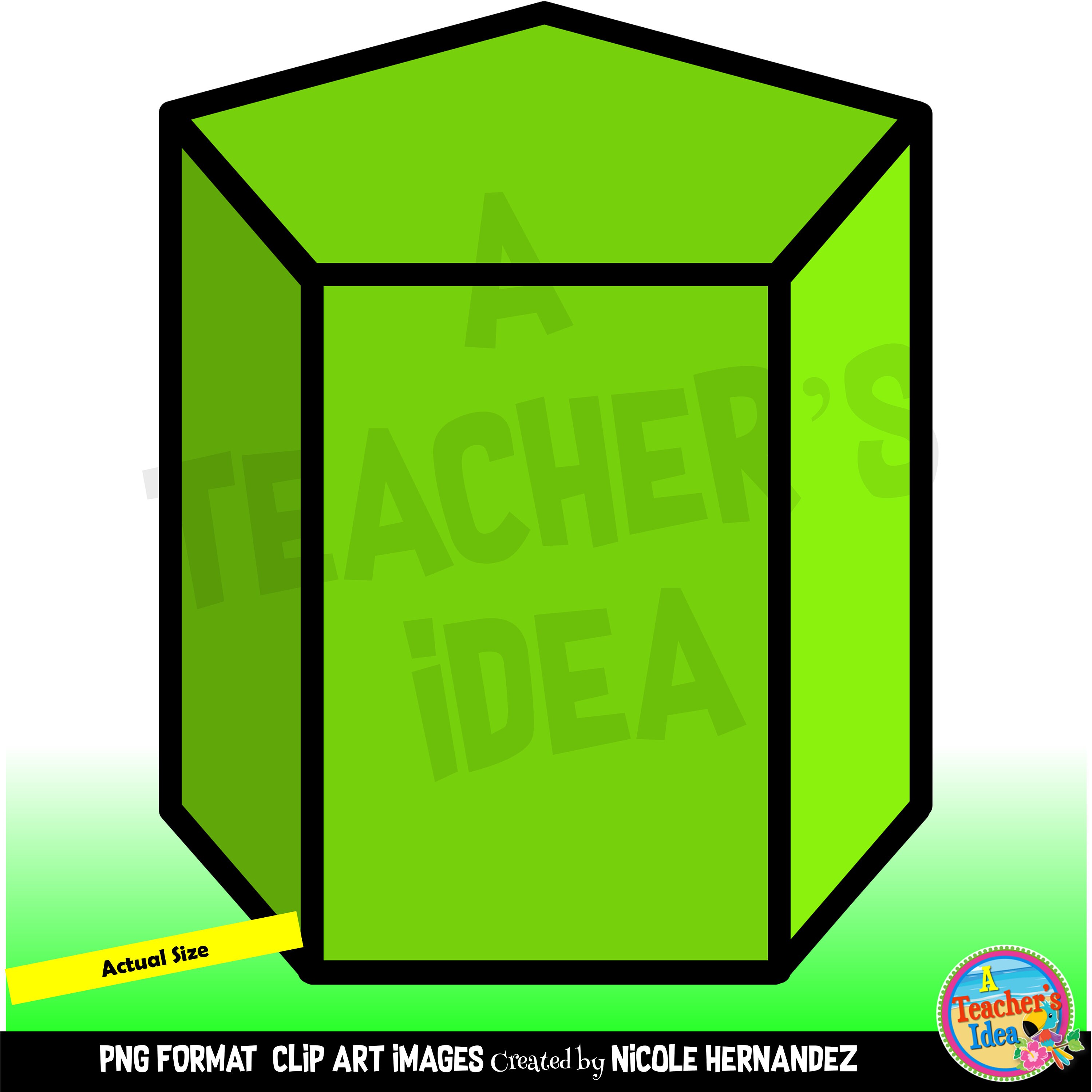 3D Shapes Clipart Solid Shapes PNG Clipart Digital Download - Etsy Canada