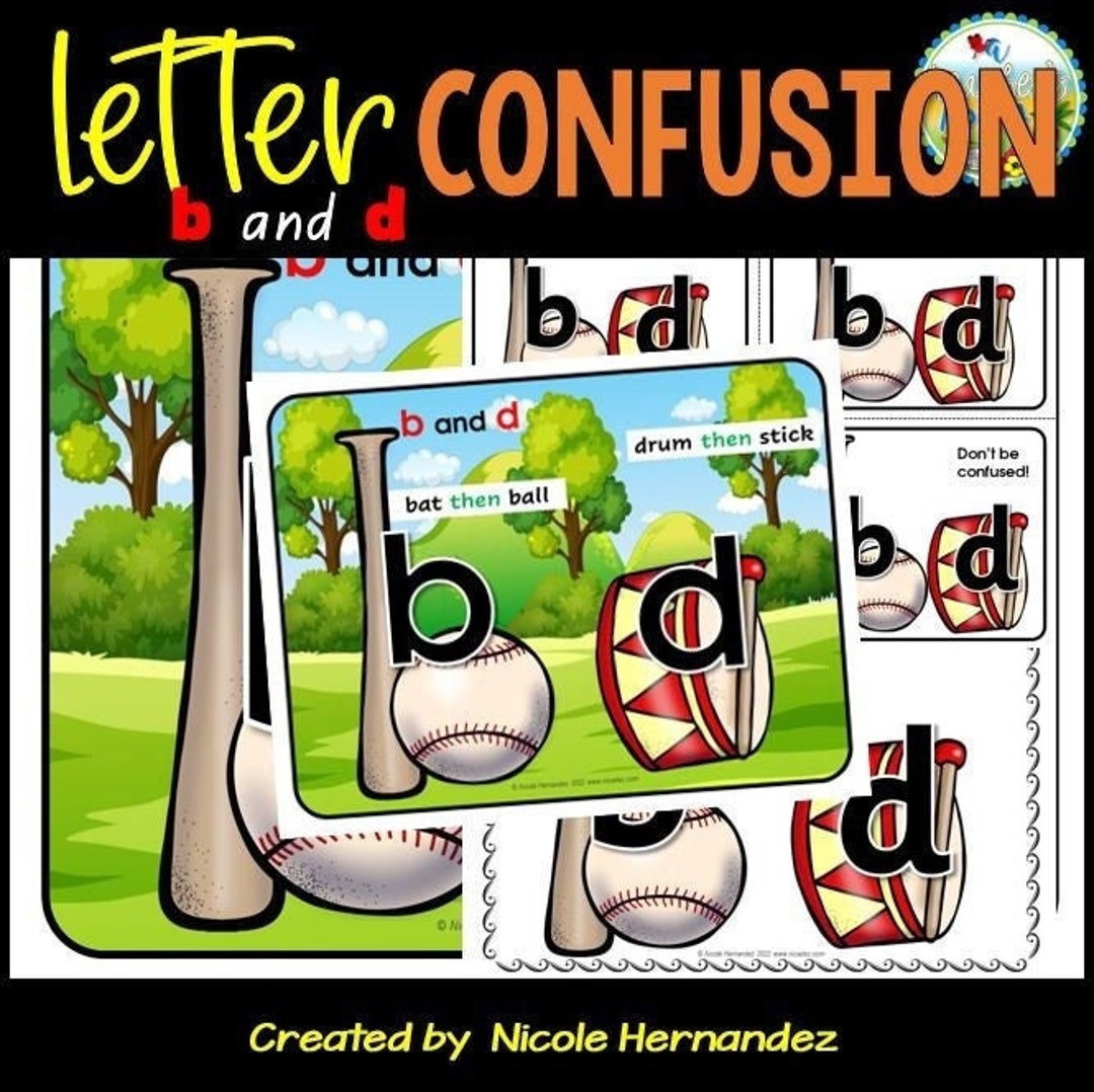 Letter Confusion Posters B and D, Letter Reversal Posters, Classroom ...
