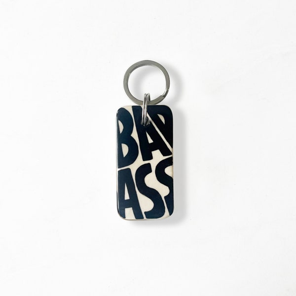 Badass Keychain - Etsy