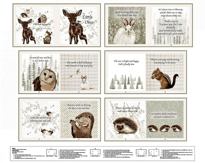 SEW & GO II Colors Book Panel Cotton Fabric Storybook by - Etsy