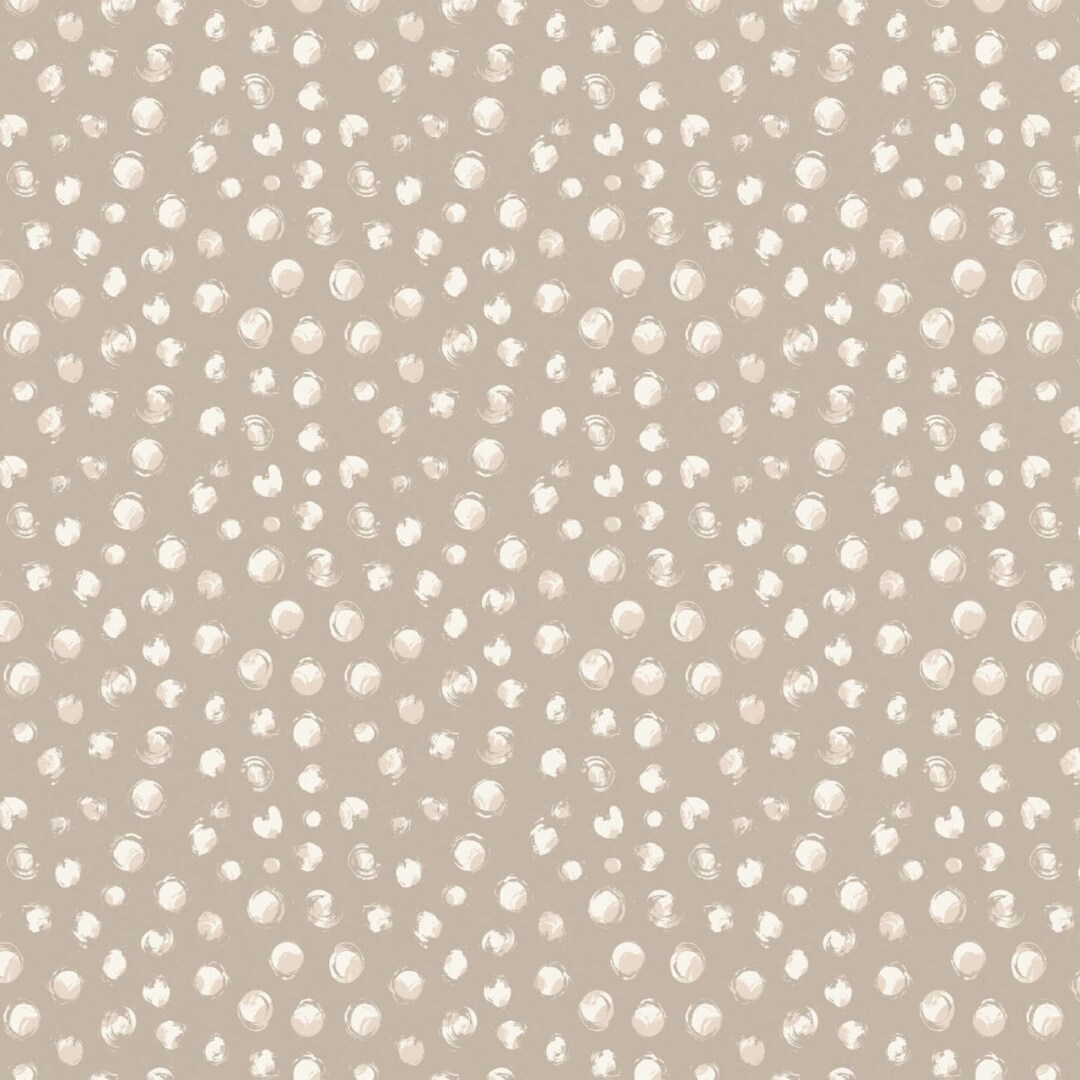 Sweet Lullaby Beige Brushstroke Dots Print Camelot Fabrics 58230305-1 ...