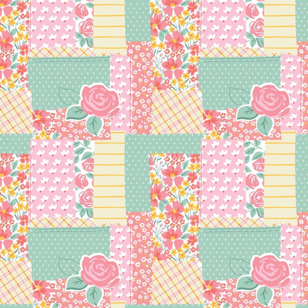 Prairie Days Patchwork Print Fabric Camelot Fabrics 27220301-1 Cotton ...