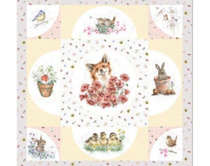 Bramble Patch Fox Fabric Panel - Maywood Studio - MASD10100-SP - J-4 ...