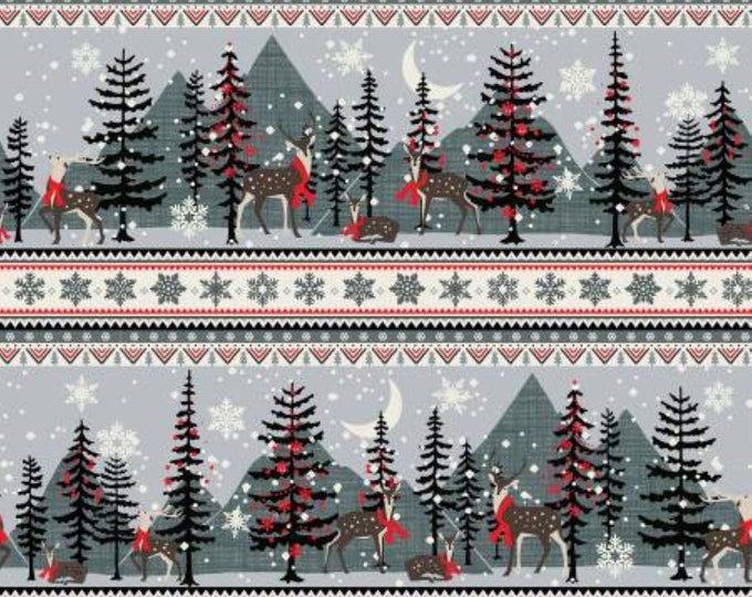 Multi Forest Friends Stripe Michael Miller CX10945-MULT Quilting Fabric ...