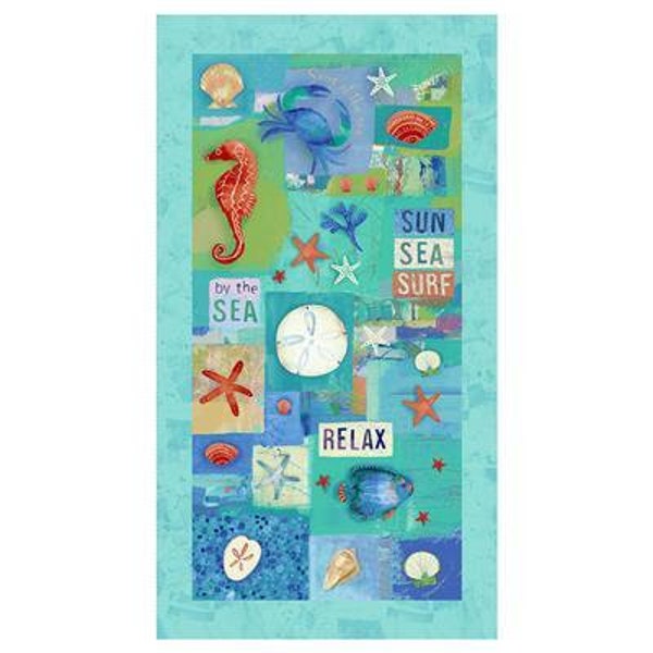 Sea Life Fabric Panel - Etsy