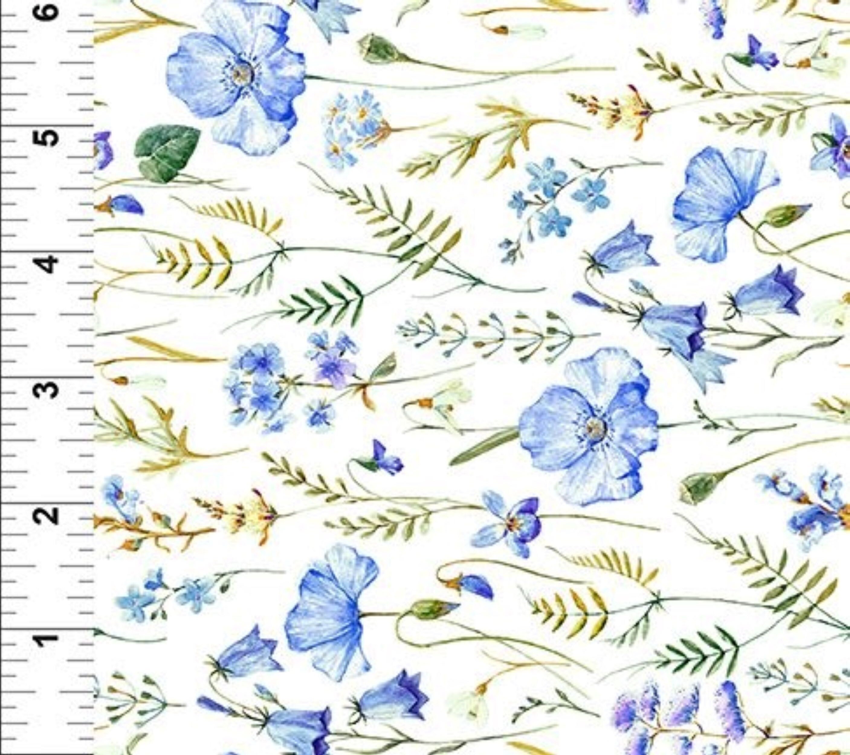 Periwinkle Spring Repeating Border Stripe Fabric Quilt - Etsy