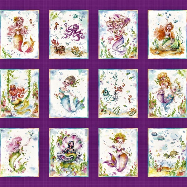 Mermaid Quilt Fabric - Etsy