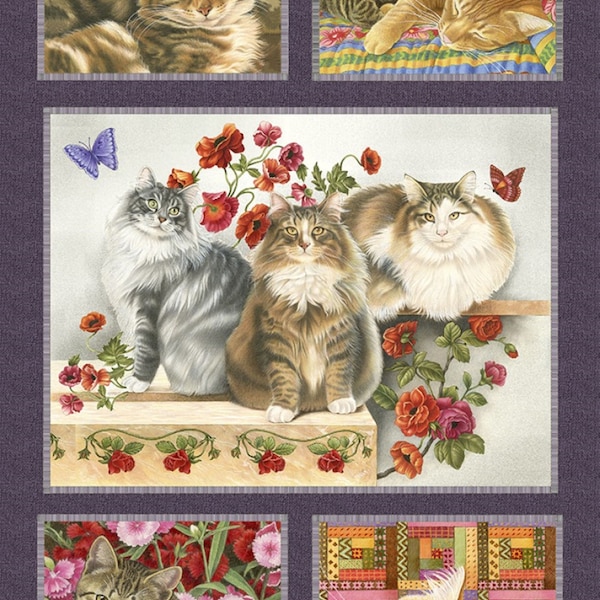 Cat Quilt Panel - Etsy