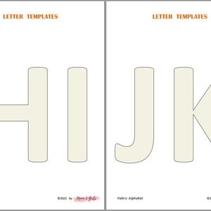 Felt Alphabet PDF Pattern Digital File PDF File Alphabet - Etsy