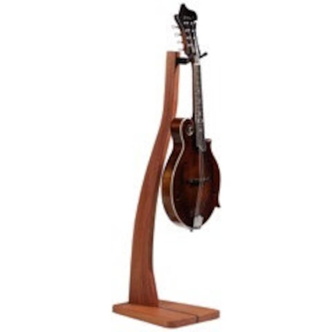 Wooden Mandolin or Ukulele Floor Stand Cherry Maple Mahogany or Walnut ...