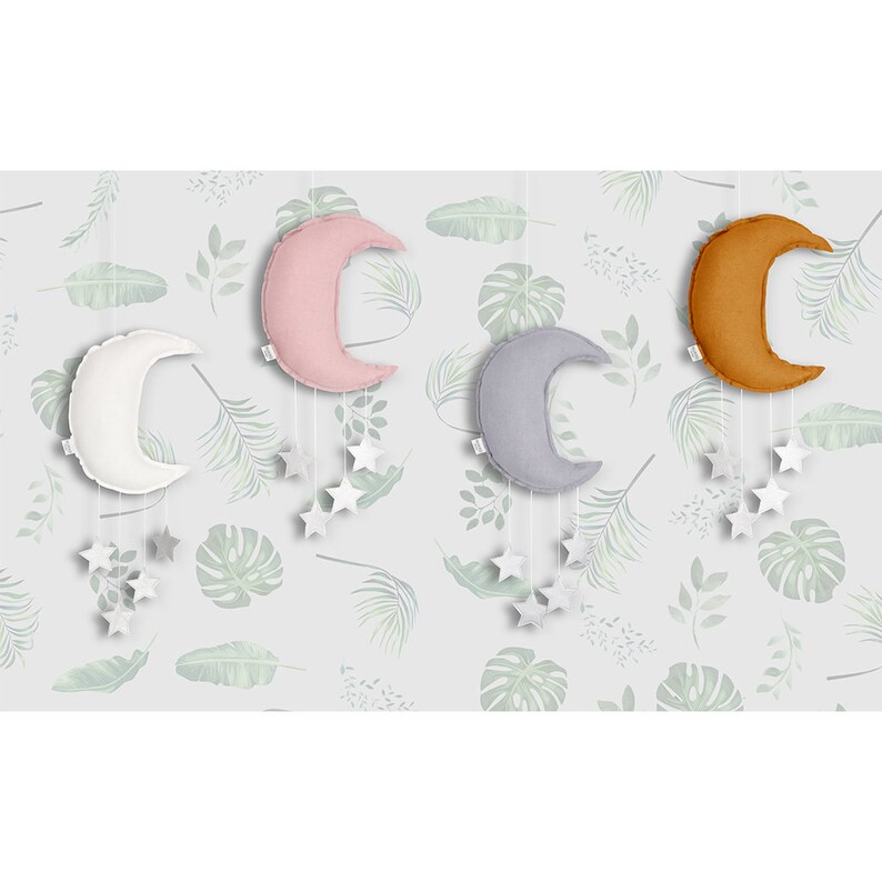 Wall Hanging for Nursery Moon nursery decor Moon mobile | Etsy