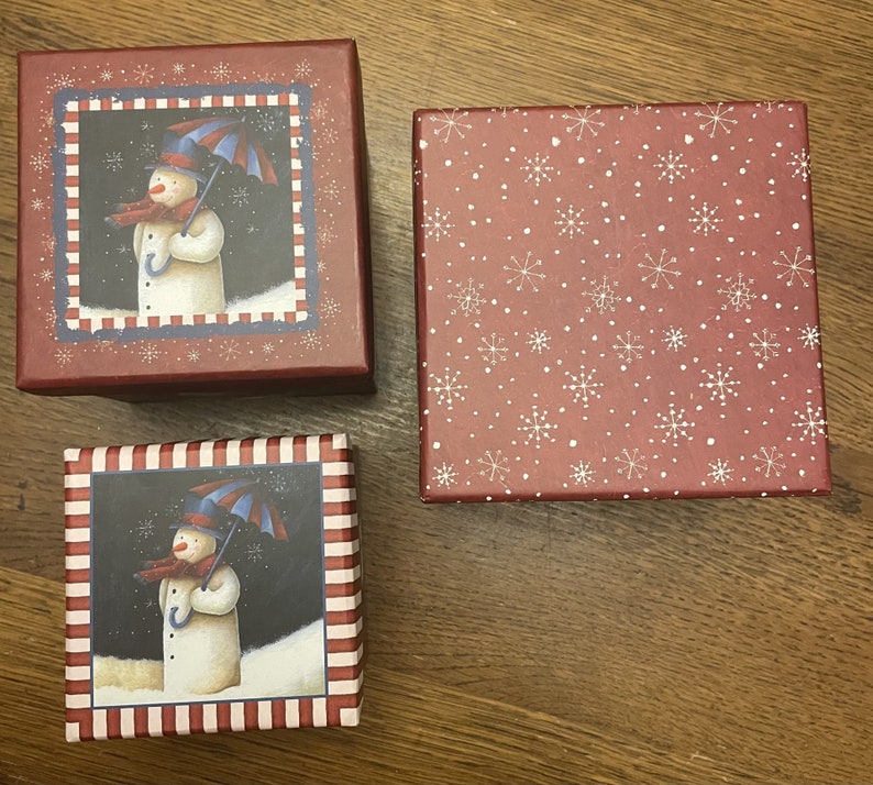 Holiday Chocolate Box Tower Candy Filled Nesting Boxes Secret Santa ...