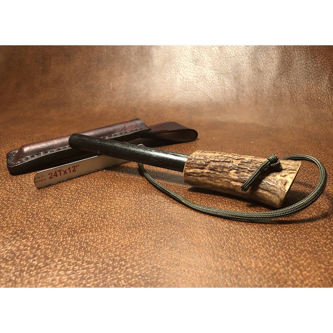 Large Antler/stag & Steel Ferro Fire Starter With Sheath by Every ...