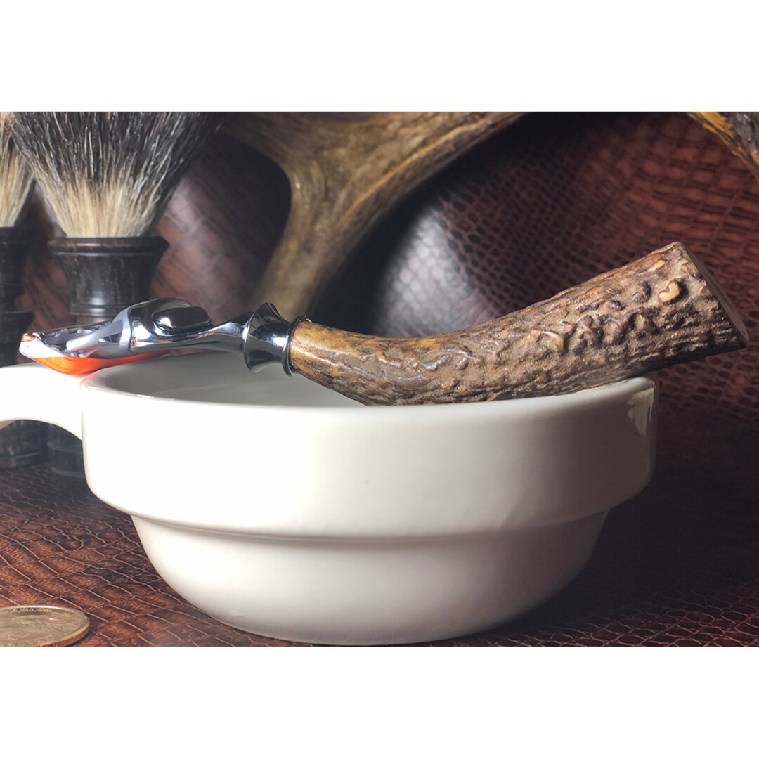 Every Knight Forge Custom Antler/stag Handle Fusion Shaving Razor ...