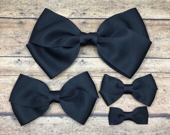 Small Black Bow | Etsy