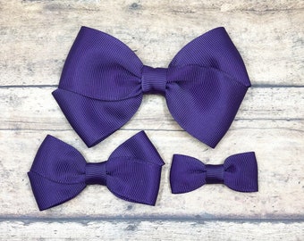 Purple bows | Etsy