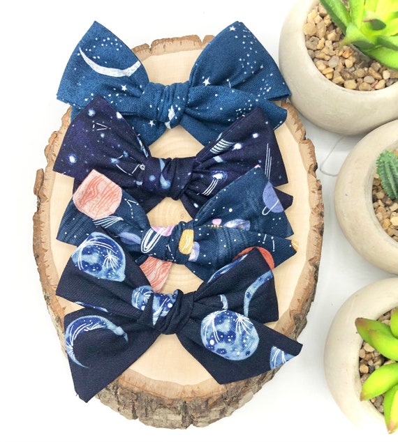 Outer Space Bow You Choose 1 20 Styles Schoolgirl Bow - Etsy