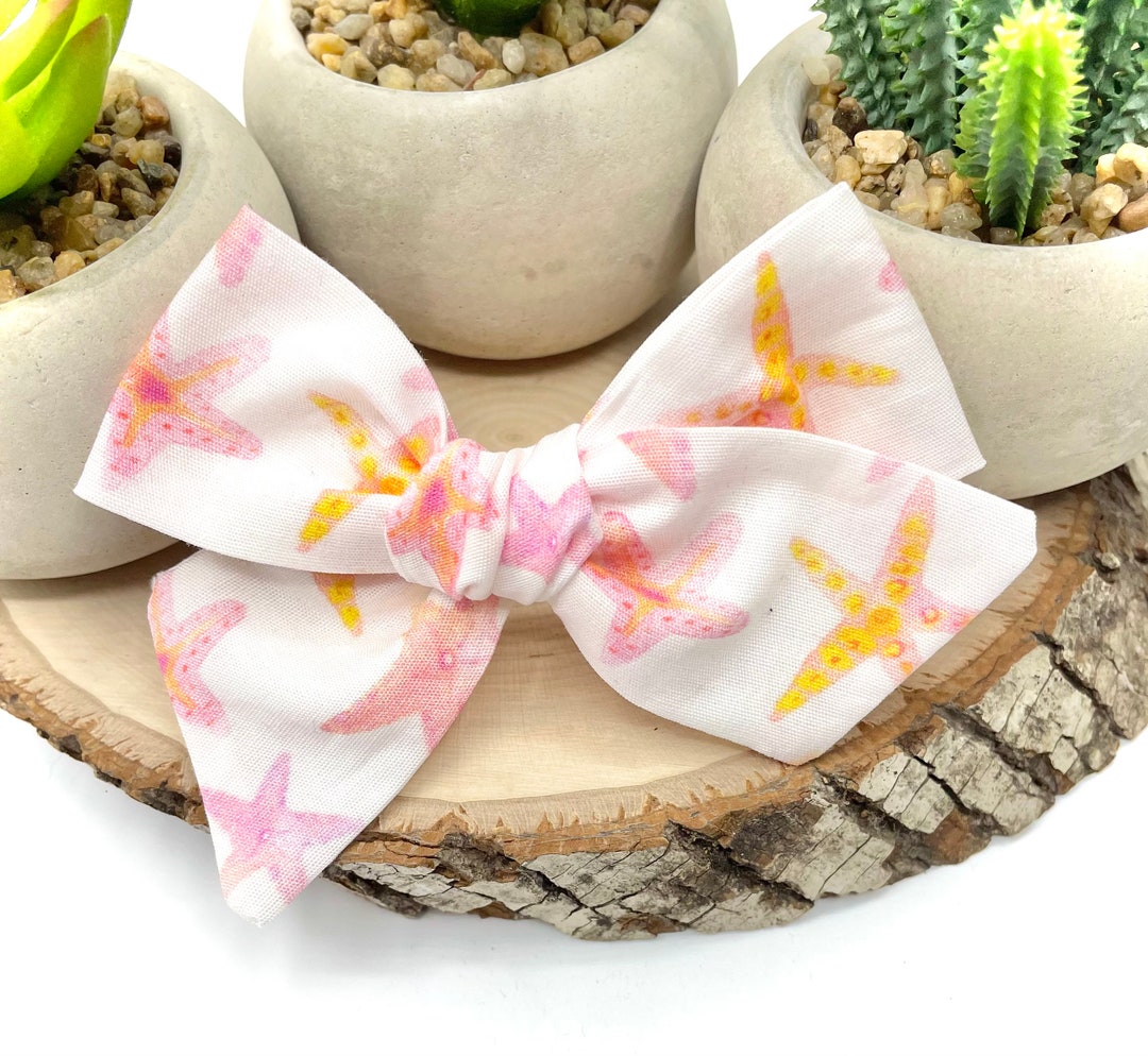 Starfish Bow | 20 Styles | Summer Beach Bow, Schoolgirl Bow, Pigtail ...