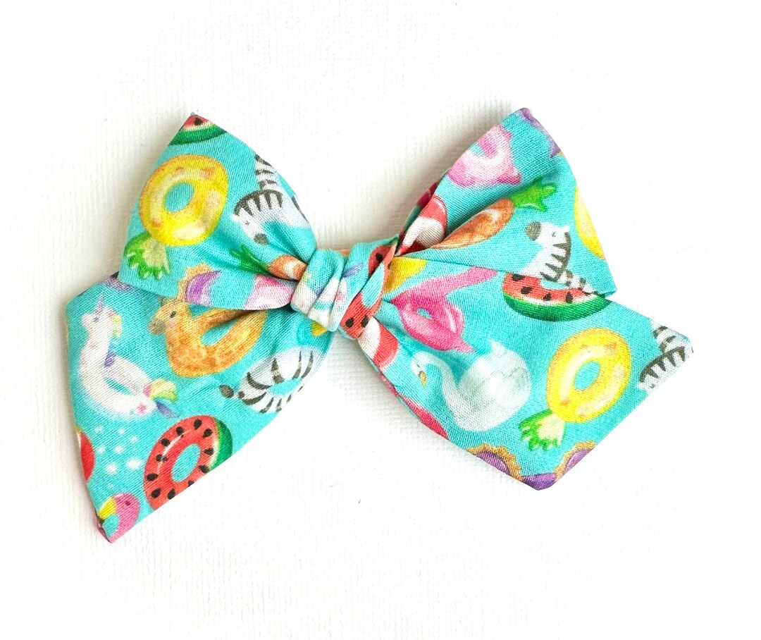 Pool Floatie Bow | 20 Styles | Summer Bow, Schoolgirl Sailor Bow ...