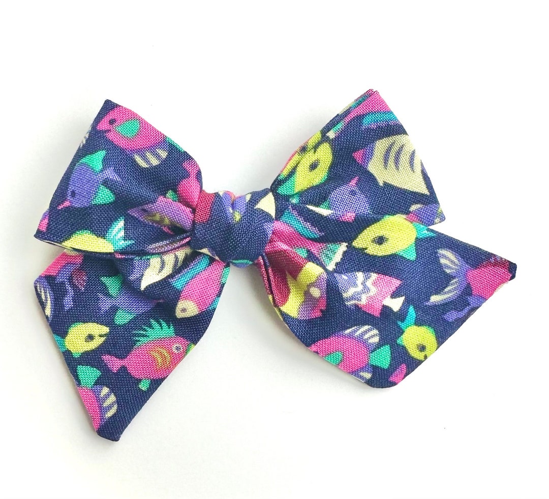 Tropical Fish Bow | 20 Styles | Aquarium Bow, Summer Ocean Schoolgirl ...