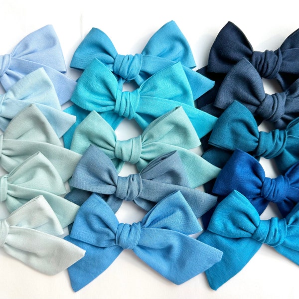 Blue Bow - Etsy