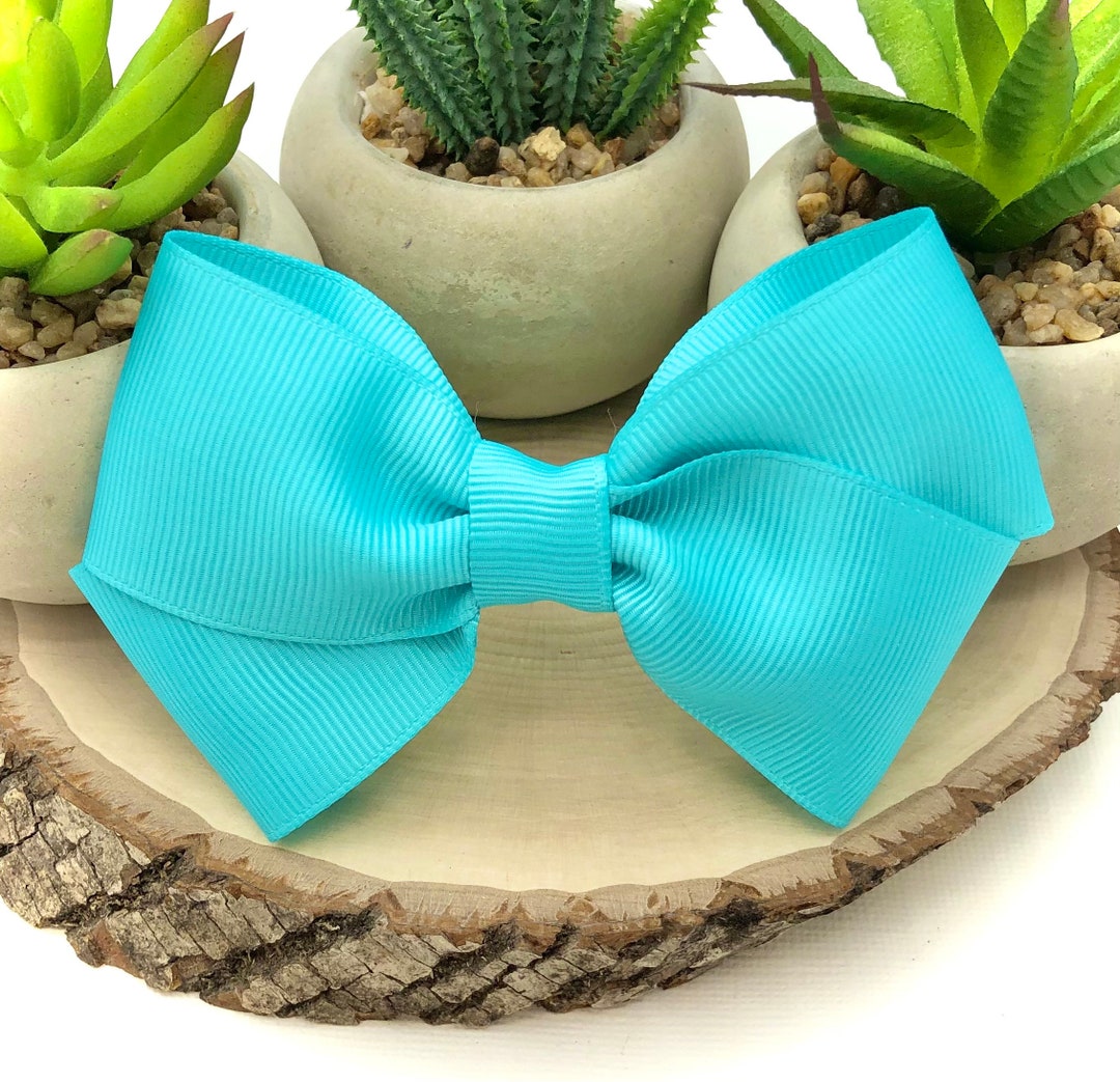 9 Sizes/styles Turquoise Hair Bow, Turquoise Hard Headband, Sea Green ...