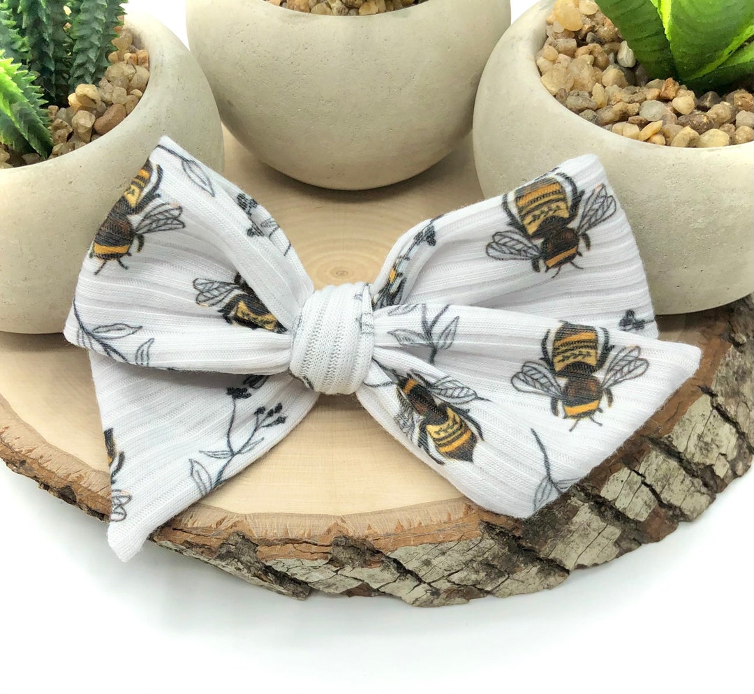 Bee Rib Knit Bow | 20 Styles | Bumblebee Bow, Schoolgirl Bow, Pigtail ...
