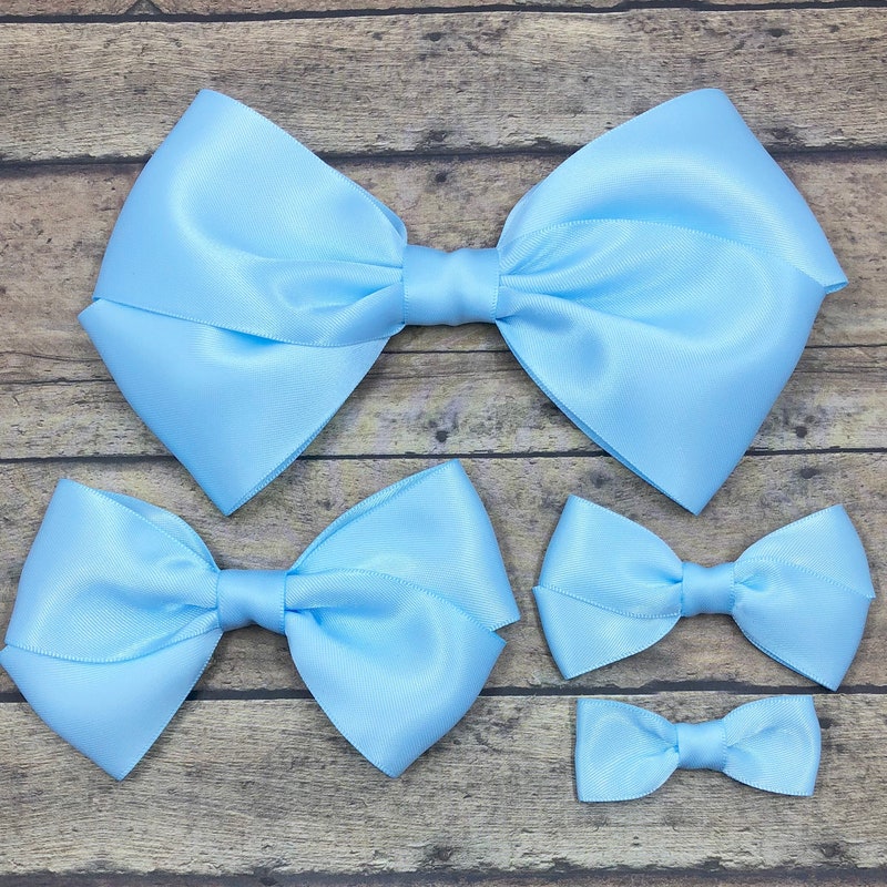 Small Blue Bows - Etsy