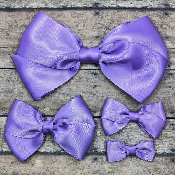 Purple Hair Bow - Etsy