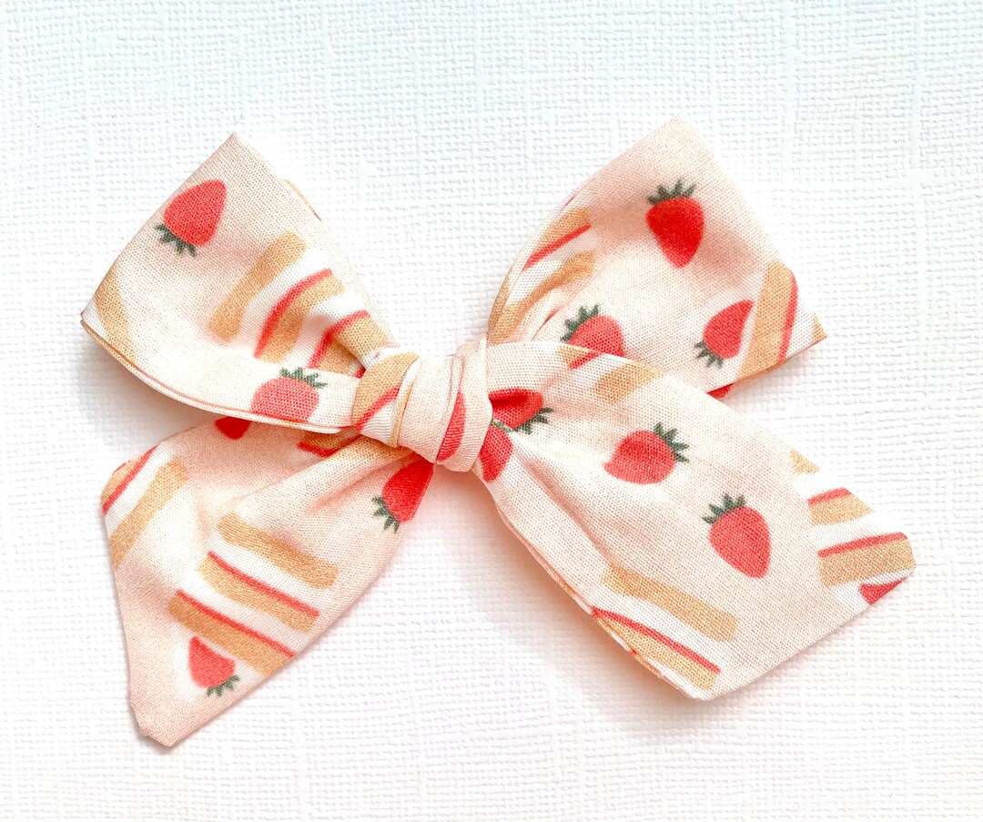 Strawberry Shortcake Bow | 20 Styles | Fruit Dessert Bow, Schoolgirl ...