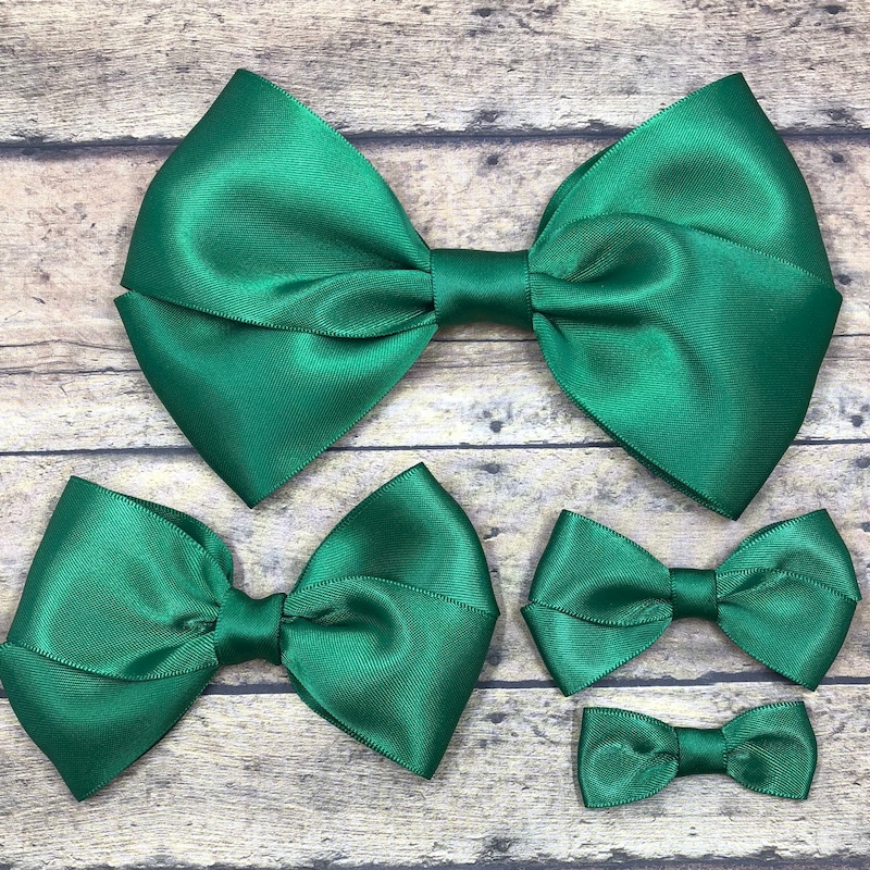 Green Hair Bow - Etsy