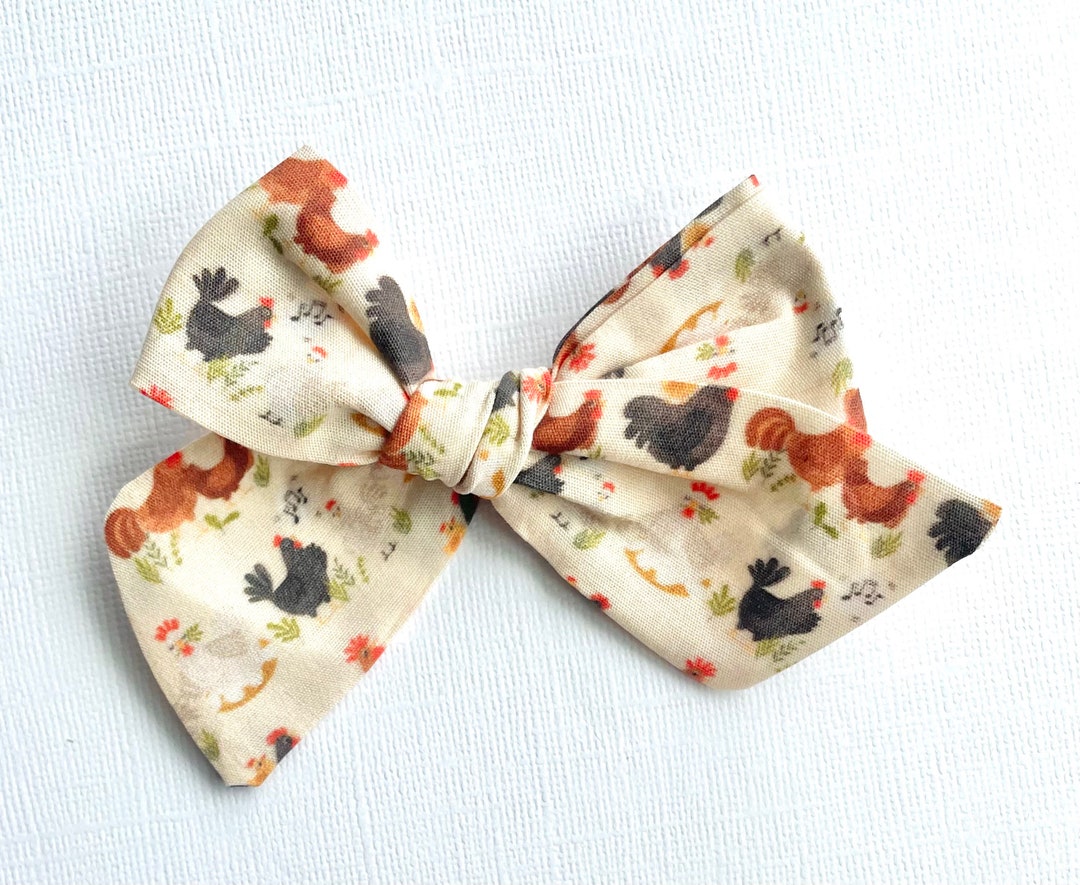 Happy Chicken Bow | 20 Styles | Spring Farm Bow, Schoolgirl Bow, Tuxedo ...