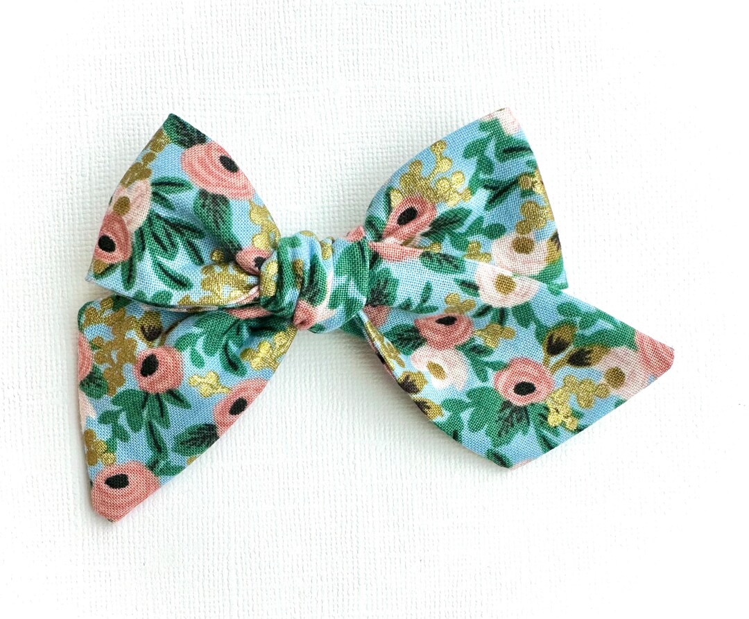 Cornflower Gold Floral Bow 20 Styles Rifle Paper Co, Spring Bow ...