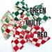 Christmas Checker Bow You Choose One 20 Sizes/styles - Etsy