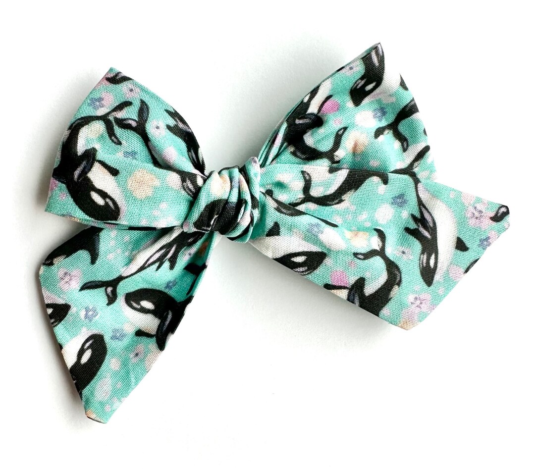 Orca Bow 20 Styles Killer Whale Fish Bow, Summer Ocean Schoolgirl Bow ...