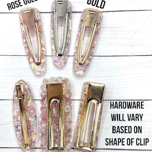 Rainbow Lightning Clip, You Choose 1! | 6 Shapes | Acrylic Hair Clip ...