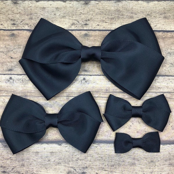 Small Black Bow - Etsy