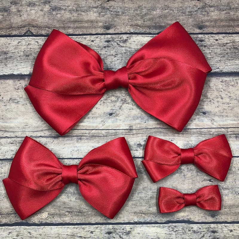 Red Hair Bow - Etsy