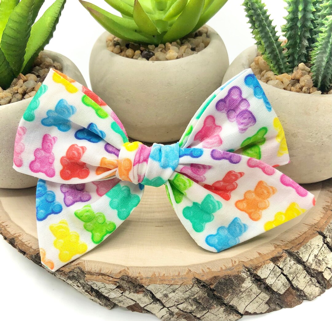 Gummy Bear Bow | 20 Styles | Birthday Party Bow, Schoolgirl Bow, Tuxedo ...