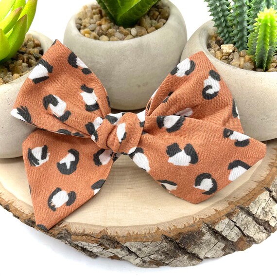 Cheetah Print Bow 20 Styles Leopard Print Bow Valentine | Etsy