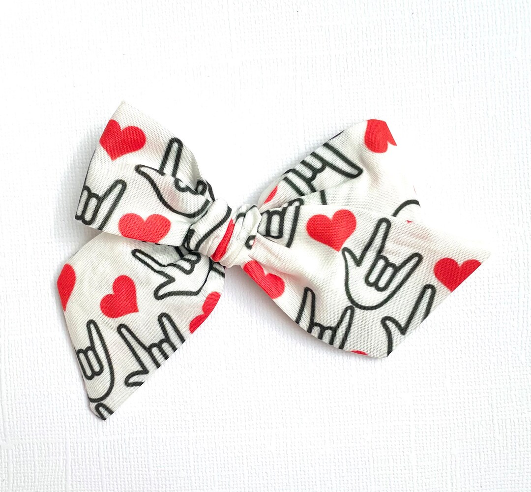 ASL Bow 20 Styles I Love You Heart Bow, Schoolgirl Bow, Tuxedo Sailor ...