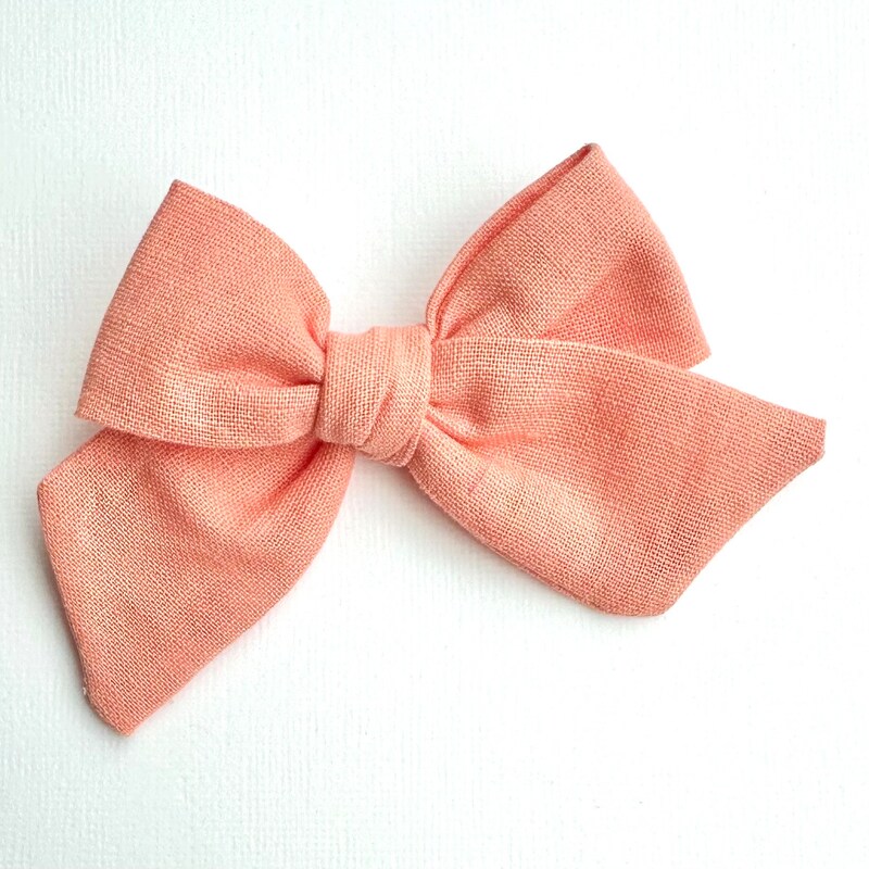 Coral Bow Tie - Etsy