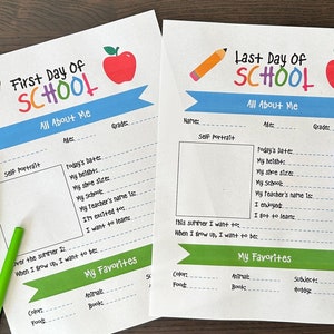 Back to School Printable, Back to School Questionnaire, School ...