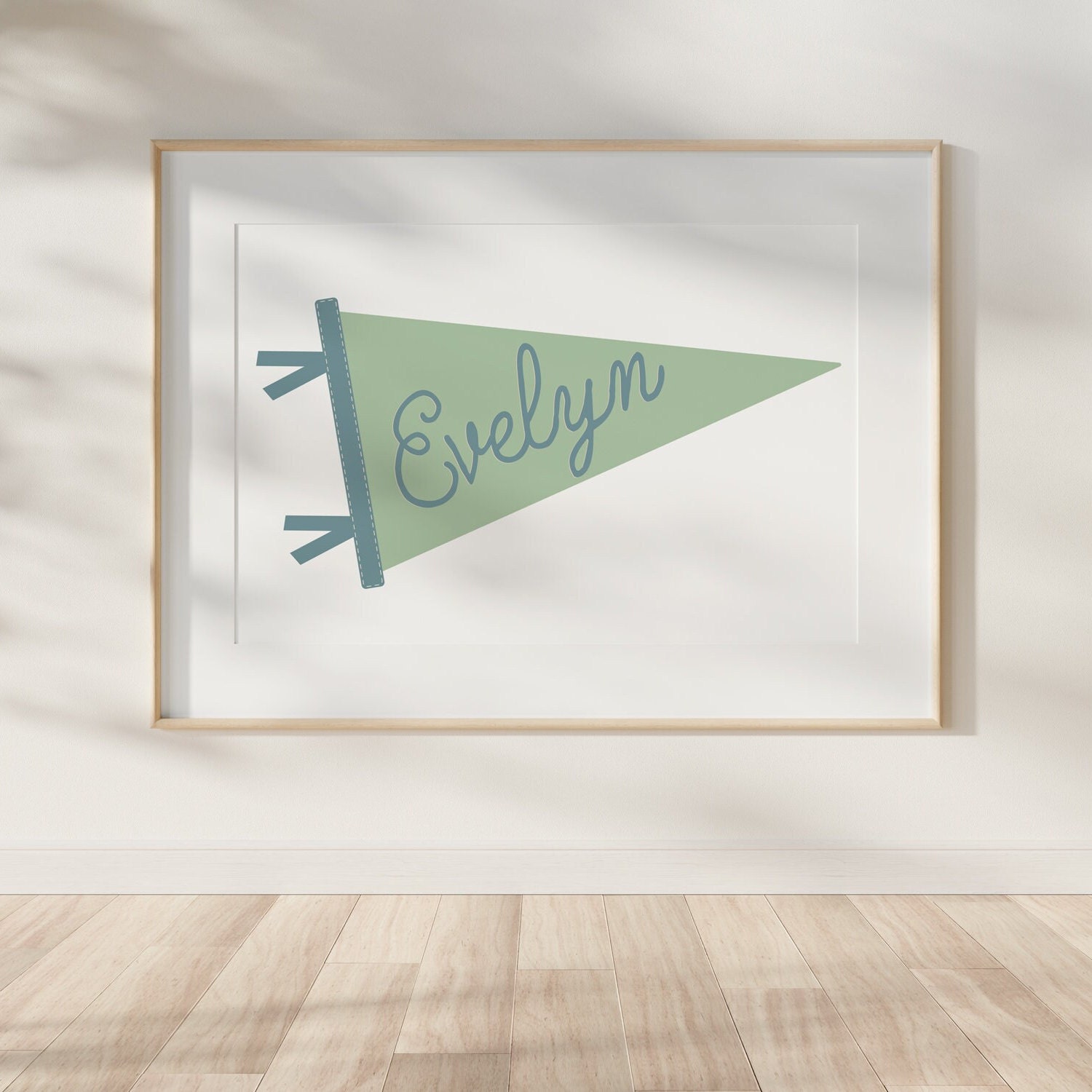 DIGITAL Custom Pennant Flag Print, Nursery Pennant, Personalized Wall ...